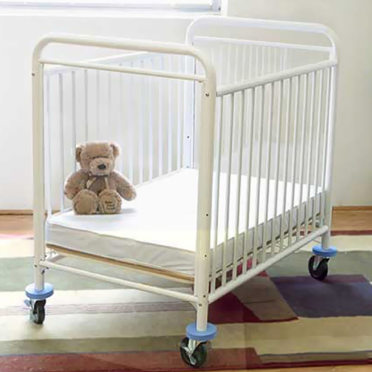 LA Baby Condo Metal Evacuation Window Crib in White FREE SHIPPING