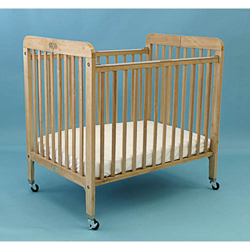 LA Baby Wood Folding Crib - Natural - FREE SHIPPING - $189.88