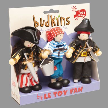 Le Toy Van Budkin Pirates 3 Figure Set by Hotaling FREE SHIPPING