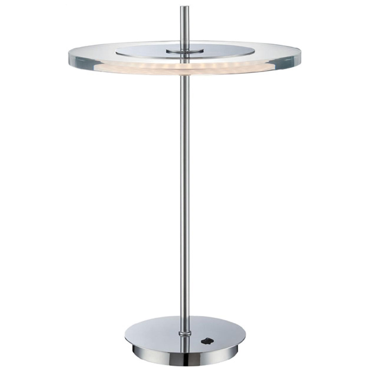 Lite Source Otoniel Led Table Lamp in Chrome with Clear Acrylic Shade ...