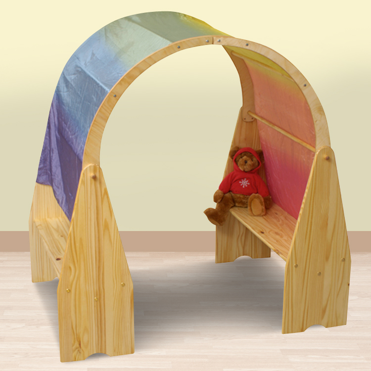 Little Colorado Play Stand Set with Arch, Clips, and Silk - Natural ...