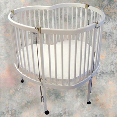 Little Miss Liberty Baby Dear Heart Shaped Round Crib - FREE SHIPPING