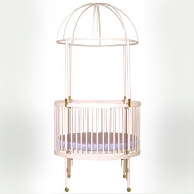 Little Miss Liberty Millennium Wood Round Crib - FREE SHIPPING