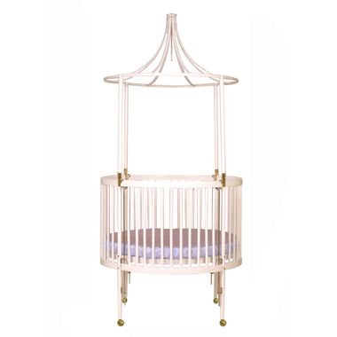 Little Miss Liberty Millennium Wood Round Crib - FREE SHIPPING