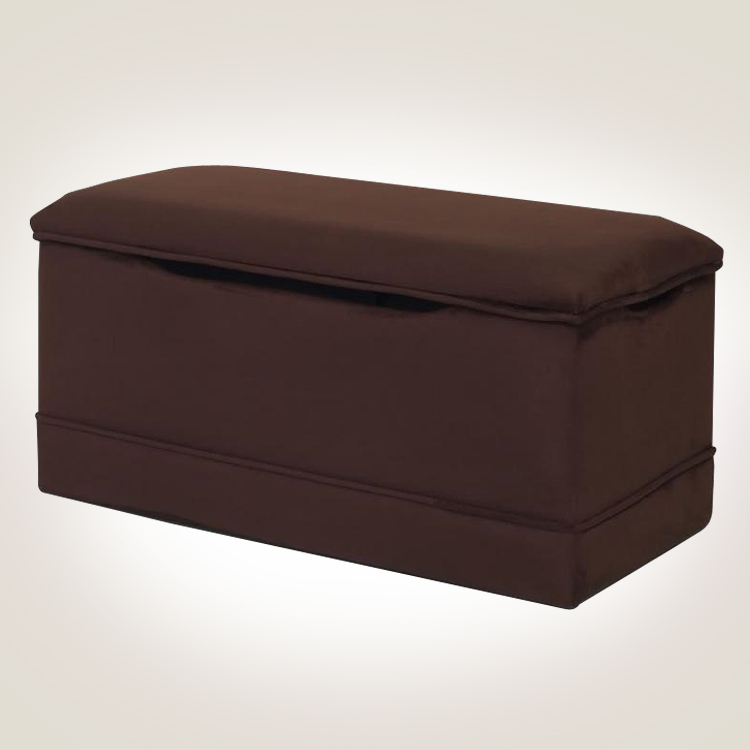Magical Harmony Kids Deluxe Toy Box in Chocolate Microfiber FREE SHIPPING
