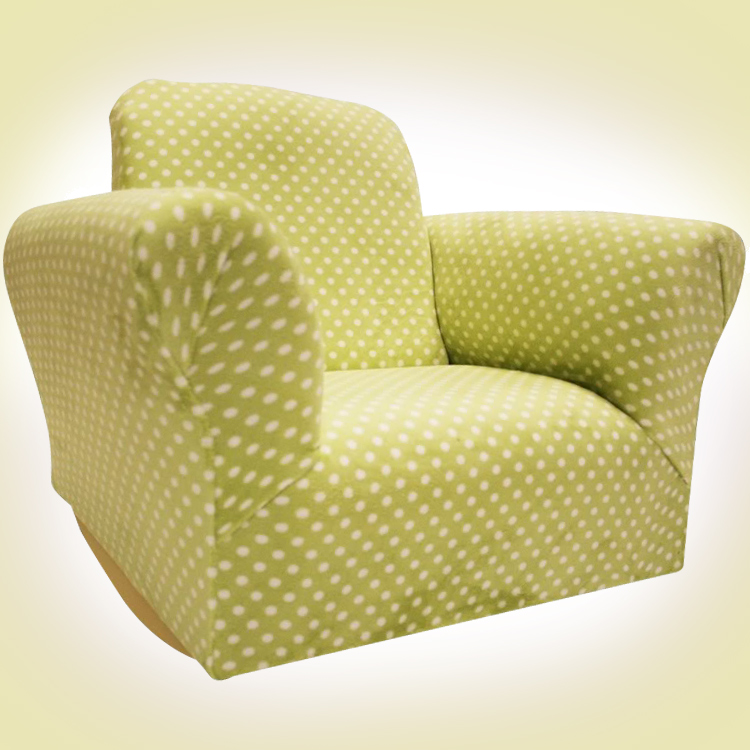Magical Harmony Kids Standard Rocker in Green Dot FREE SHIPPING