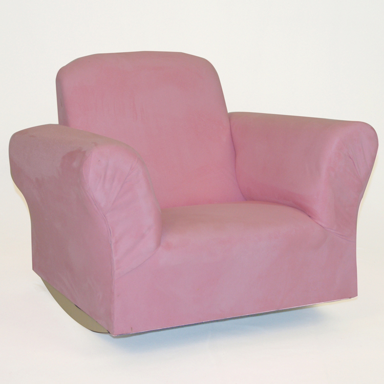 Magical Harmony Kids Standard Rocker in Pink Microfiber FREE SHIPPING