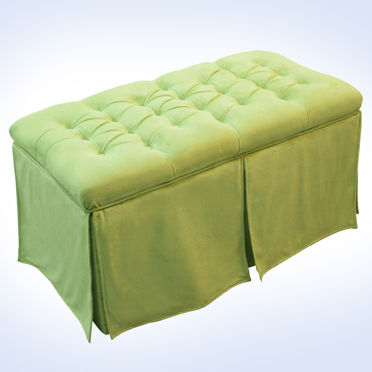 Magical Harmony Kids Tufted Toy Box in Green FREE SHIPPING