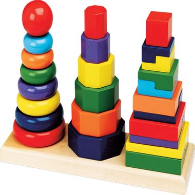 Melissa & Doug Geometric Stacker Toy FREE SHIPPING - $22.95