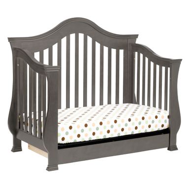 Million Dollar Baby Ashbury 4-in-1 Sleigh Convertible Crib with Toddler ...