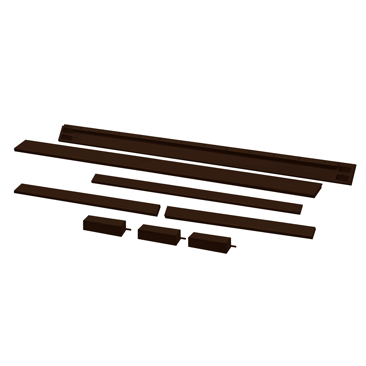 Million Dollar Baby Classic Full Size Bed Conversion Kit in Rich Walnut ...