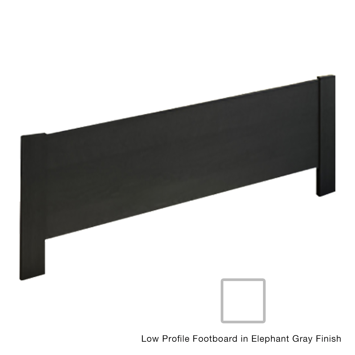 Nest Milano Low Profile Footboard in Elephant Gray FREE SHIPPING
