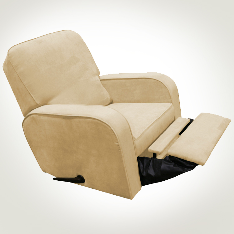 Komfy Kings Sunny Recliner in Beige Microfiber FREE SHIPPING