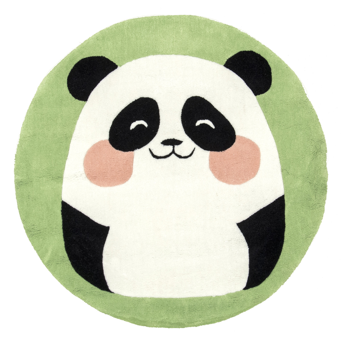 nuLOOM Kinderloom Cute Panda Hand Tufted Area Rug in Green FREE SHIPPING