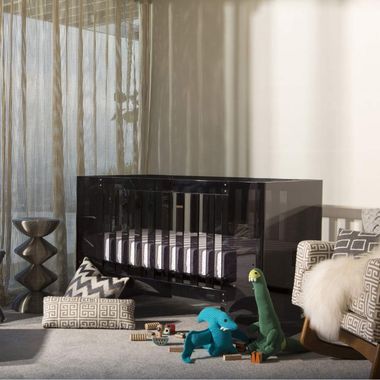 Nursery Works Vetro Acrylic Crib in Shadow FREE SHIPPING
