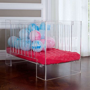 Nurseryworks Vetro Crib in Clear Acrylic FREE SHIPPING