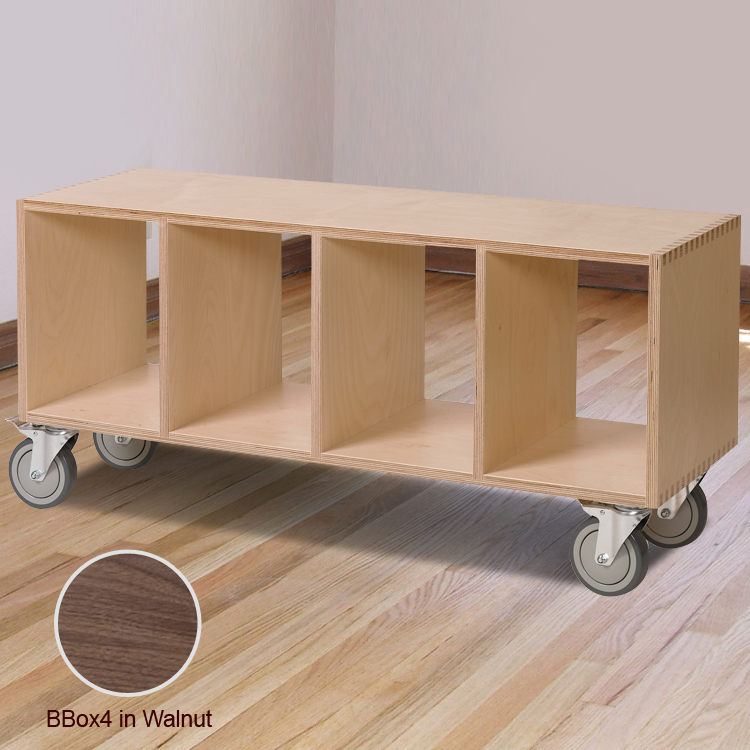 Offi BBox4 with Casters in Walnut FREE SHIPPING - $999.00