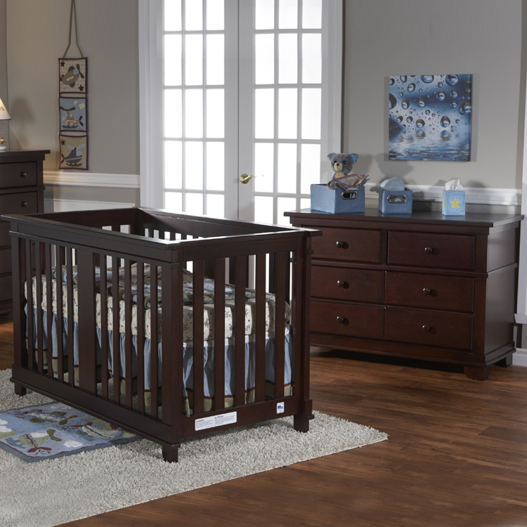 Pali 2 Piece Nursery Set - Lucca Crib and Torino Double Dresser in ...