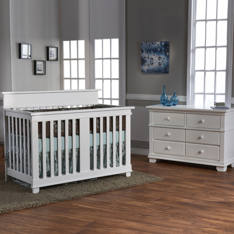 Pali 2 Piece Nursery Set - Torino Crib and Torino Double Dresser in ...