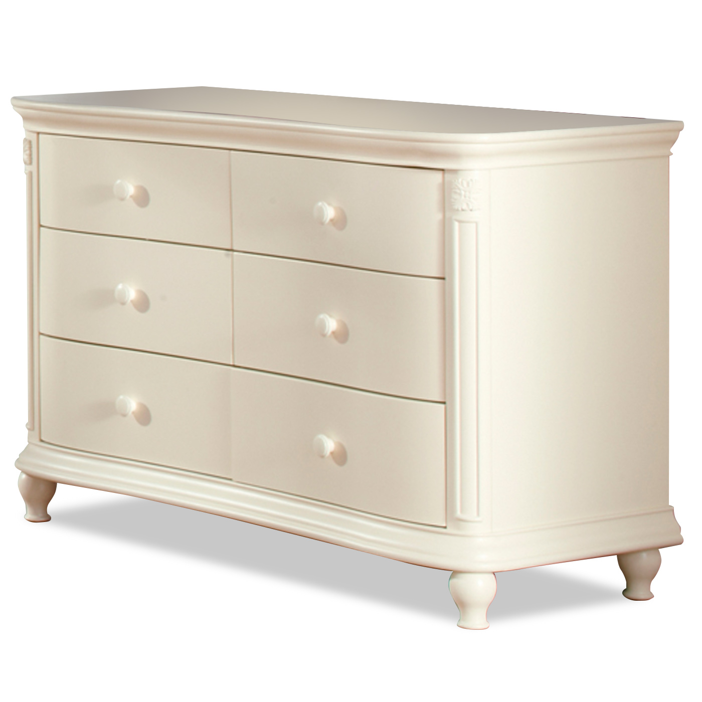 Pali Gardena Collection Double Dresser in White