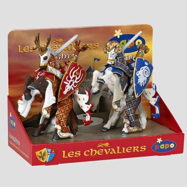 Papo Mounted Knights with Sabers (4 figure set) by Hotaling FREE SHIPPING
