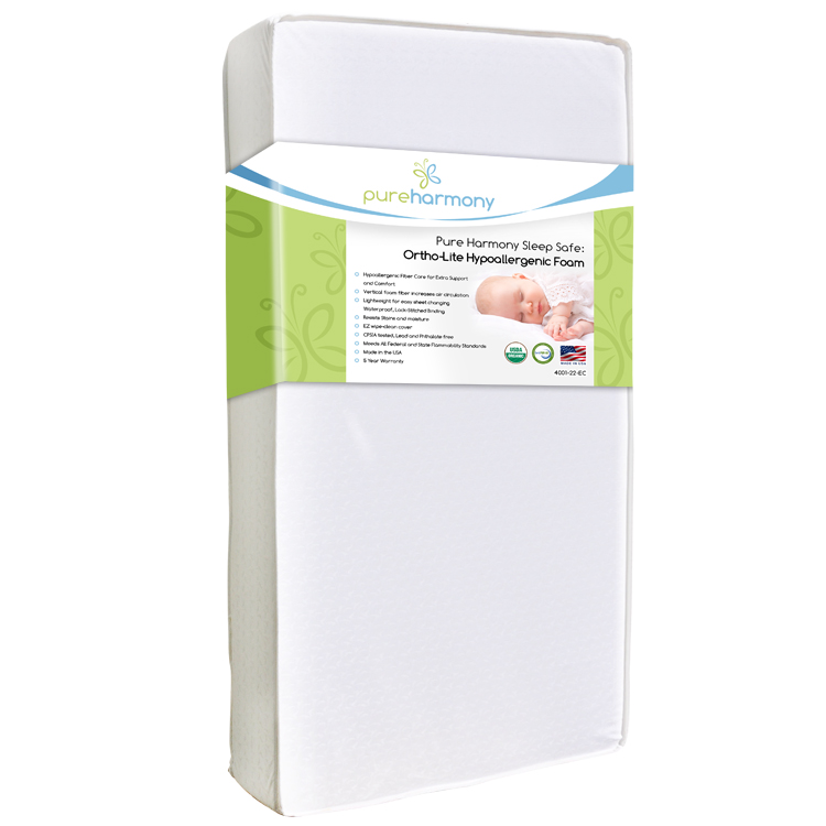 Pure Harmony Sleep Safe: Ortho-Lite Hypoallergenic Foam FREE SHIPPING