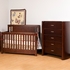 Ragazzi 2 Piece Nursery Set - Eclipse Stages Crib and 5 Drawer Chest in ...