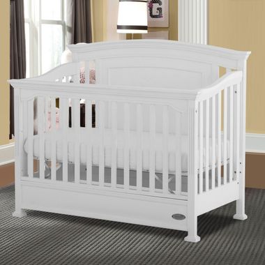 Ragazzi Pompei Premium Convertible Crib in Snowdrift FREE SHIPPING