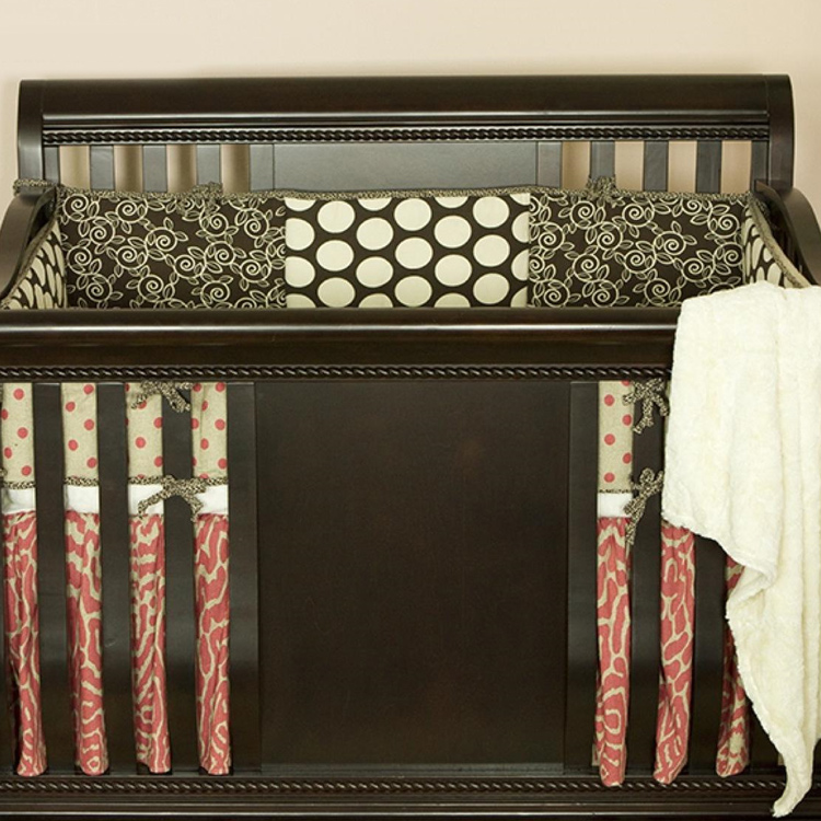 Raspberry Dot Crib Bedding Collection FREE SHIPPING