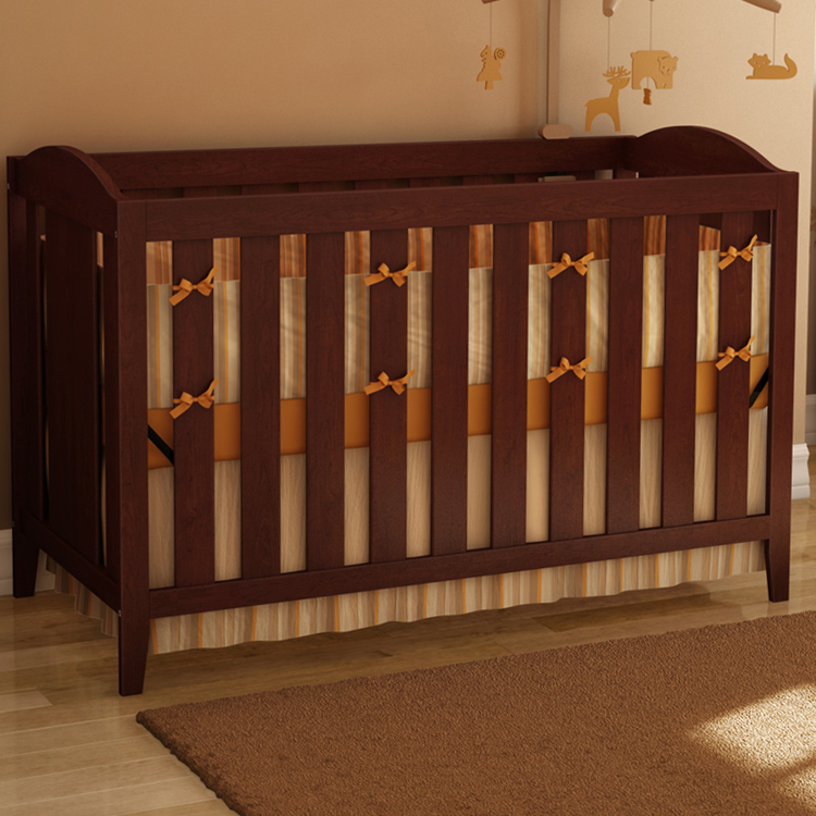 Southshore Sweet Morning Baby Crib with Toddler Bed Rail in Royal ...