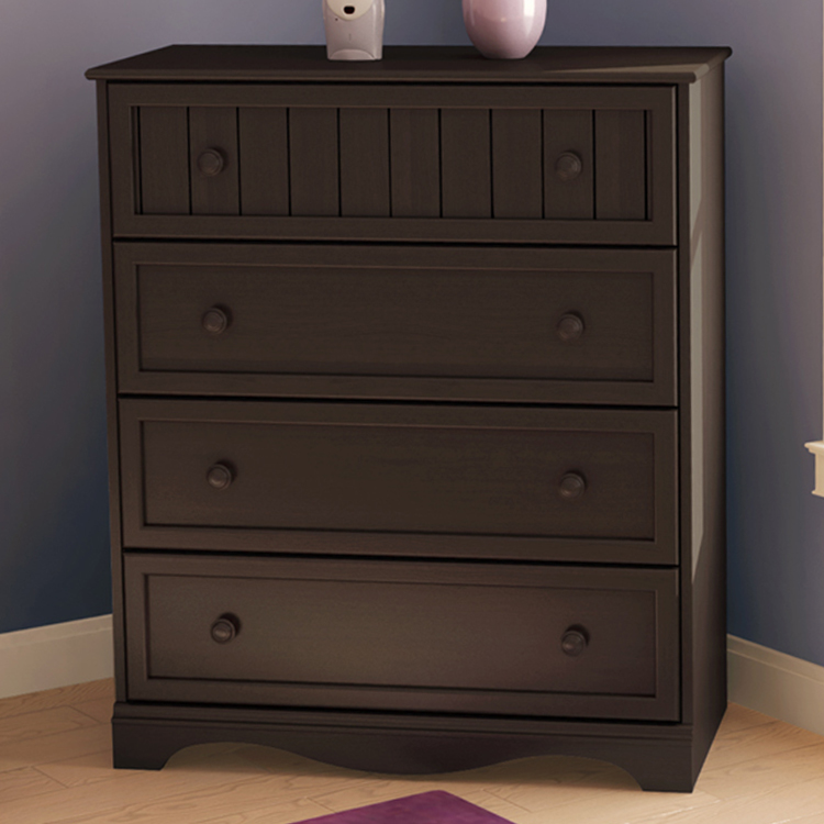 Southshore Savannah 4 Drawer Chest in Espresso FREE SHIPPING