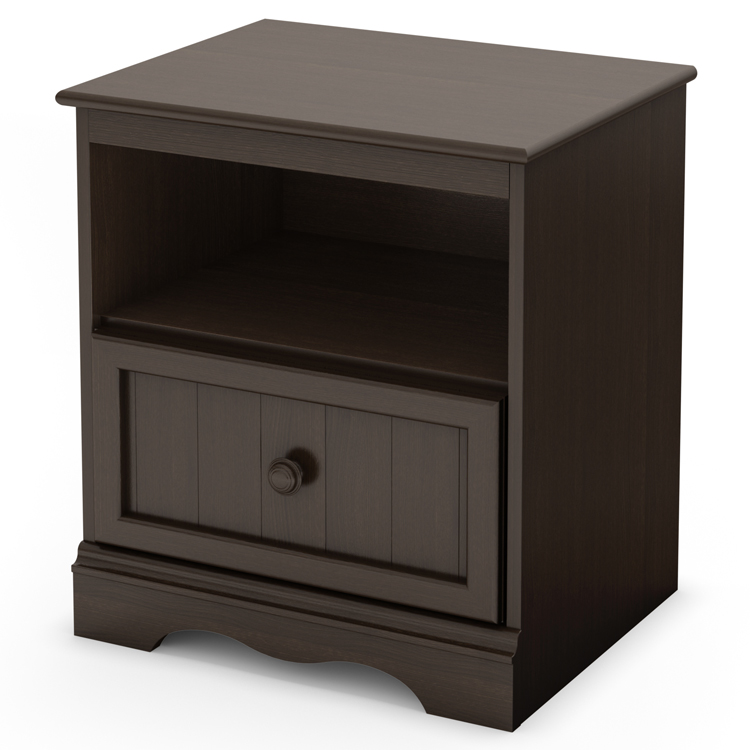 Southshore Savannah Night Stand In Chocolate FREE SHIPPING