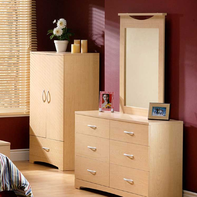 SouthShore Step One Triple Dresser in Natural Maple 3113 FREE SHIPPING