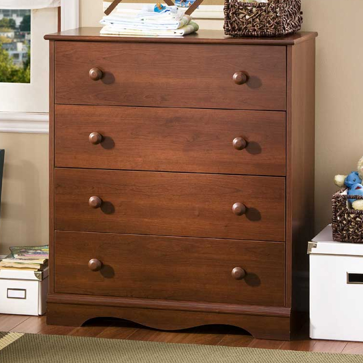 Southshore Sweet Morning 4 Drawer Chest in Royal Cherry FREE SHIPPING