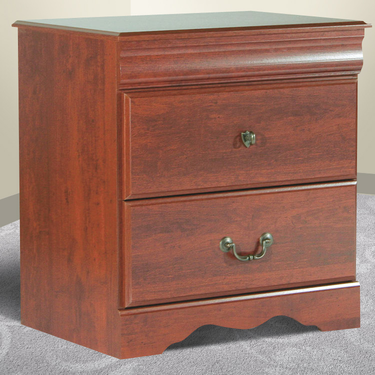 SouthShore Traditional Vintage Collection Night Stand in Classic Cherry ...