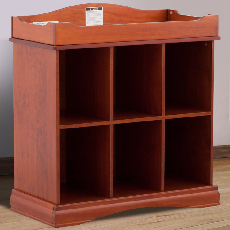 Stork Craft Beatrice 6 Cube Organizer/Change Table in Cognac FREE SHIPPING