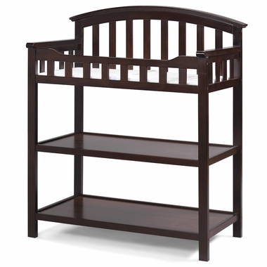 Storkcraft Sorrento Dressing Table with pad in Espresso FREE SHIPPING