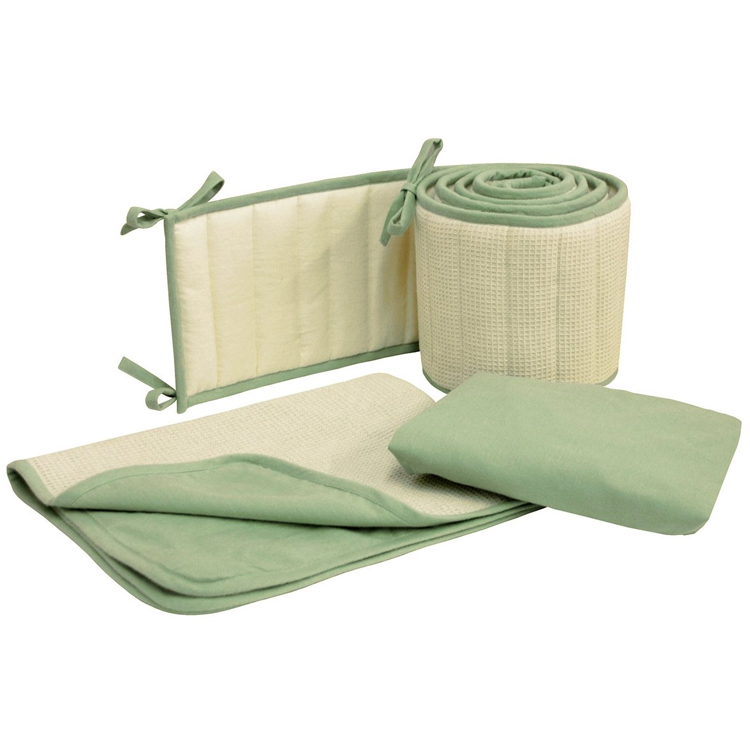 Sleeping Partners Tadpoles Organic Sage Waffle Crib Bedding Collection ...