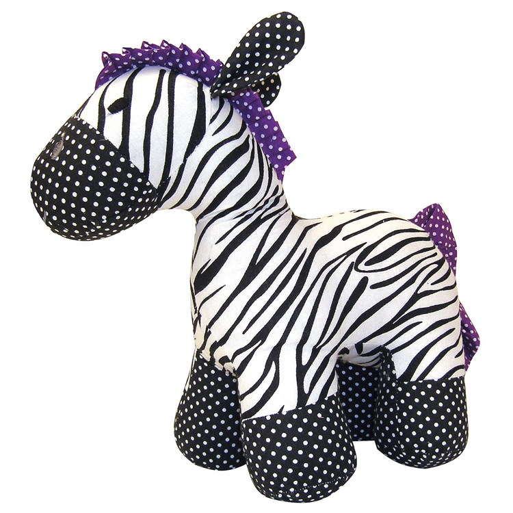 Trend Lab Grape Expectations Zebra Stuffed Toy FREE SHIPPING