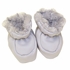 Trend Lab Gray Swirl Velour and Matte Satin Baby Booties FREE SHIPPING