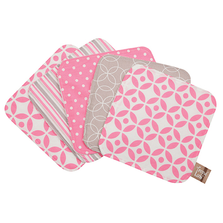 Trend Lab Lily Bouquet 5 Pack Wash Cloths FREE SHIPPING - $22.15