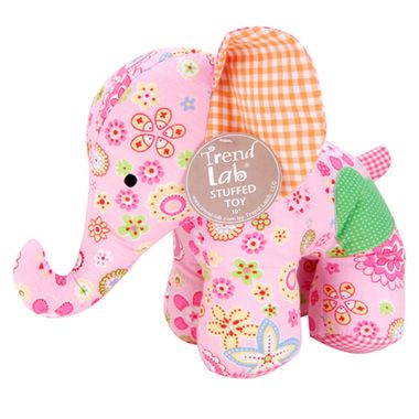 Trend Lab Sherbet Elephant Stuffed Toy FREE SHIPPING - $21.15