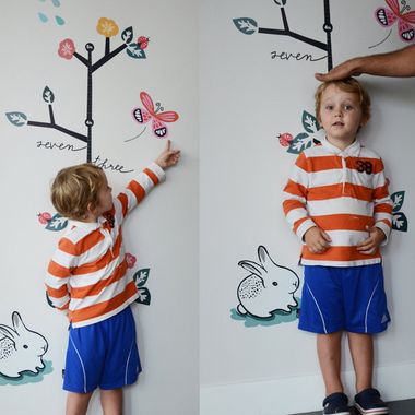 Wee Gallery Growing Like A Weed Growth Chart Wall Decal FREE SHIPPING