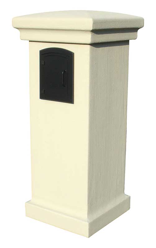 Manchester Locking Column Mailbox w/ Painted Stucco Column