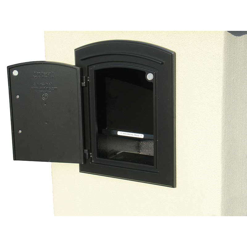 Manchester Locking Column Mailbox w/ Painted Stucco Column