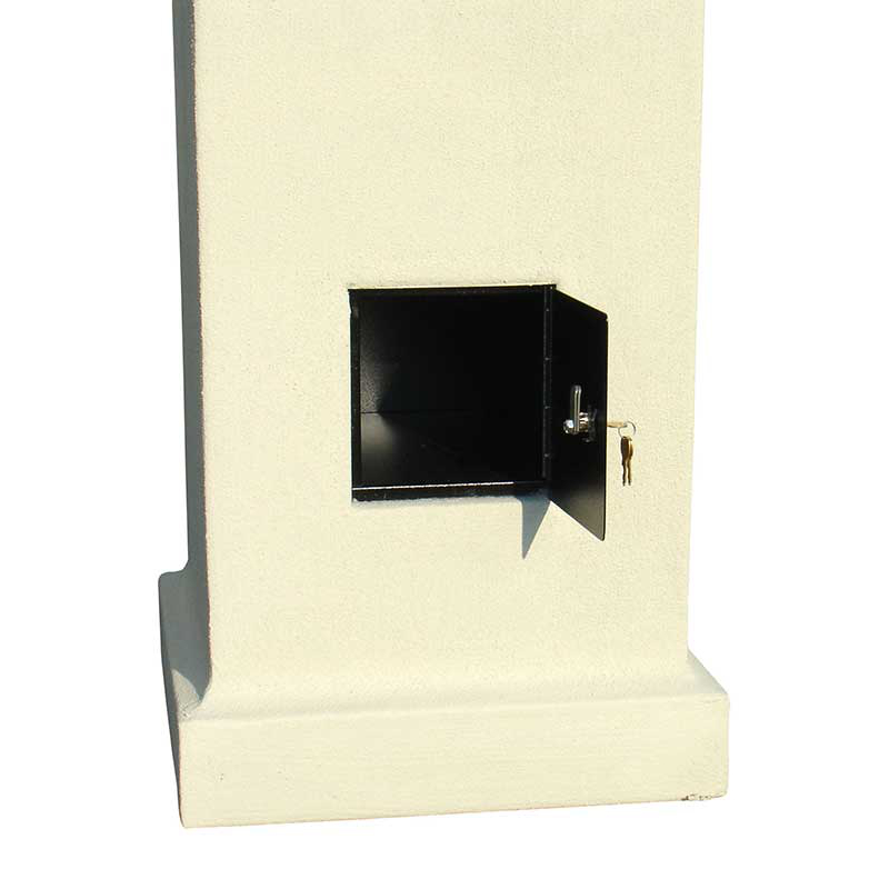 Manchester Locking Column Mailbox w/ Painted Stucco Column