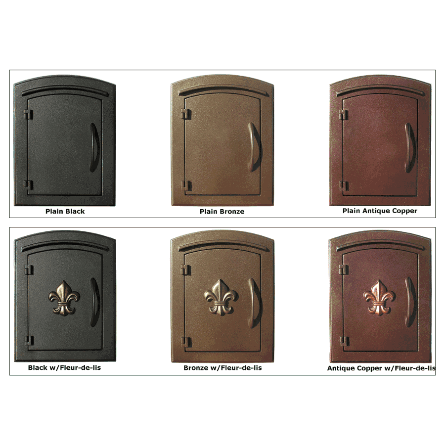 Manchester Locking Column Mailbox w/ Painted Stucco Column