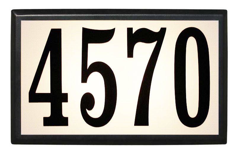 Modern Lighted Address Plaques | Shelly Lighting