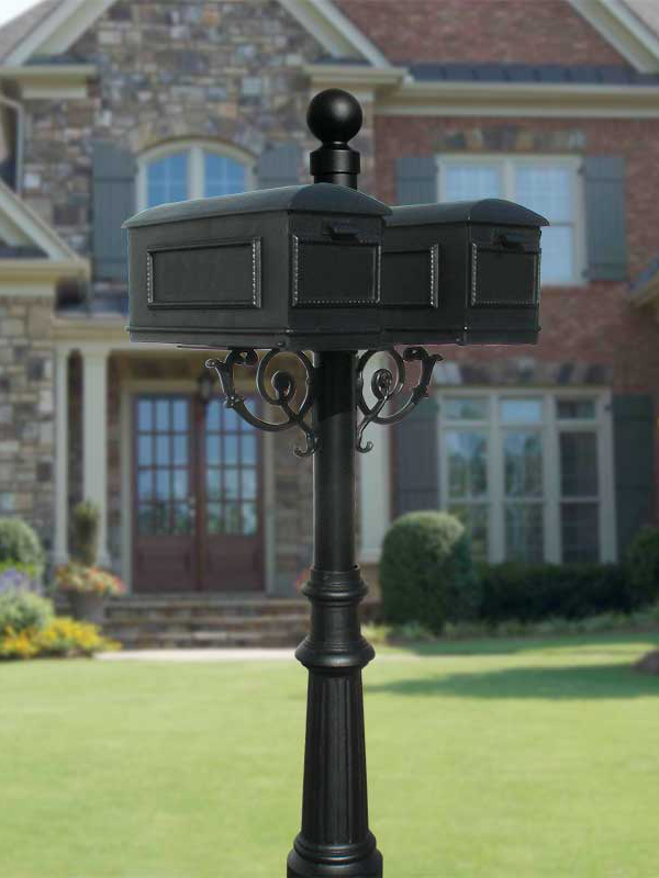 Builder Series Twin Mailboxes Post Package