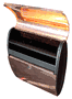 Allux Ellipse Copper Wall Mount Mailbox